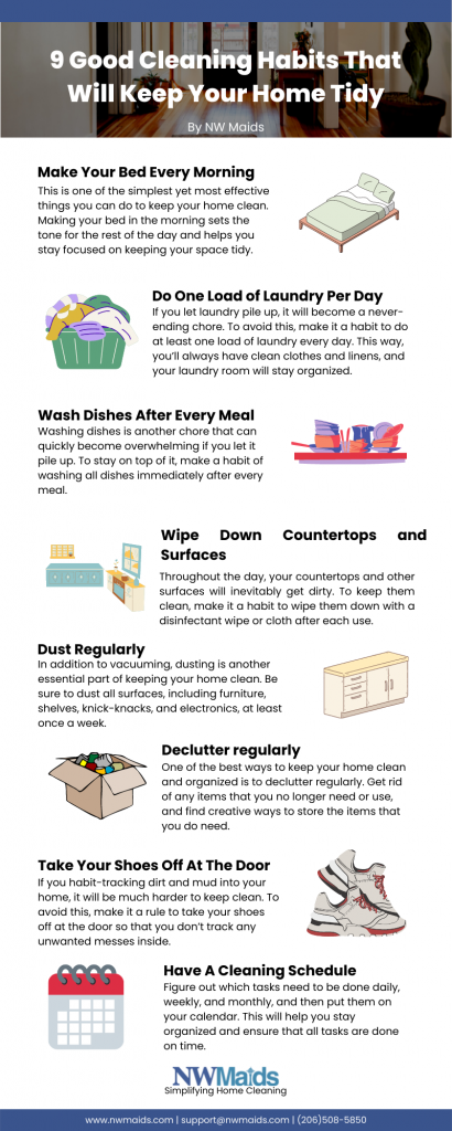 9 Good Cleaning Habits That Will Keep Your Home Tidy | NW Maids