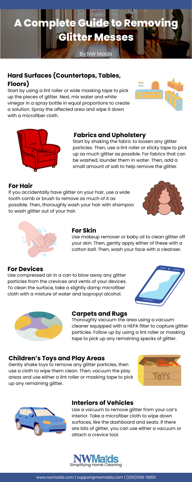 A Complete Guide to Removing Glitter Messes